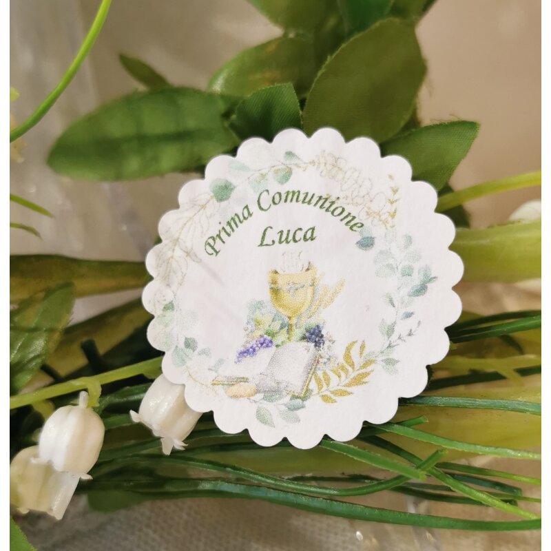 TAG ADESIVI PRIMA COMUNIONE - Bomboniera Chic