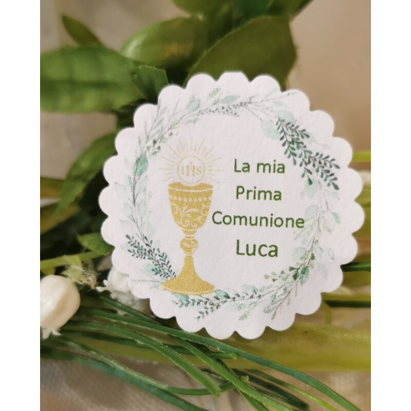 TAG ADESIVI PRIMA COMUNIONE - Bomboniera Chic