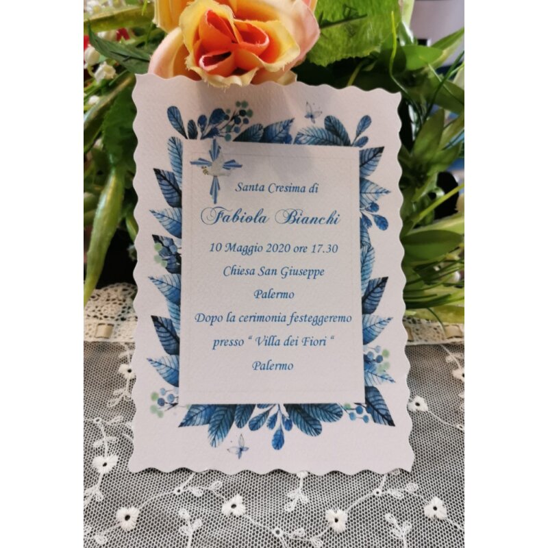 INVITO SANTA CRESIMA - Bomboniera Chic