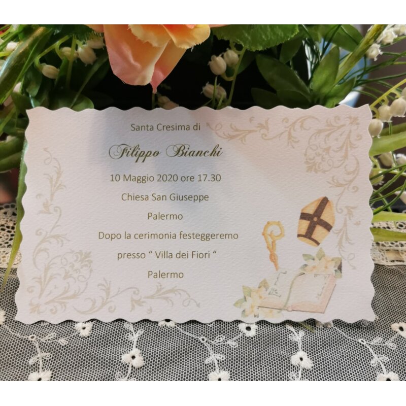 INVITO SANTA CRESIMA - Bomboniera Chic