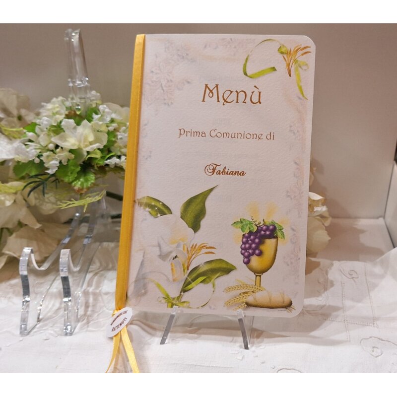 MENU' PRIMA COMUNIONE CALLE E SPIGHE - Bomboniera Chic