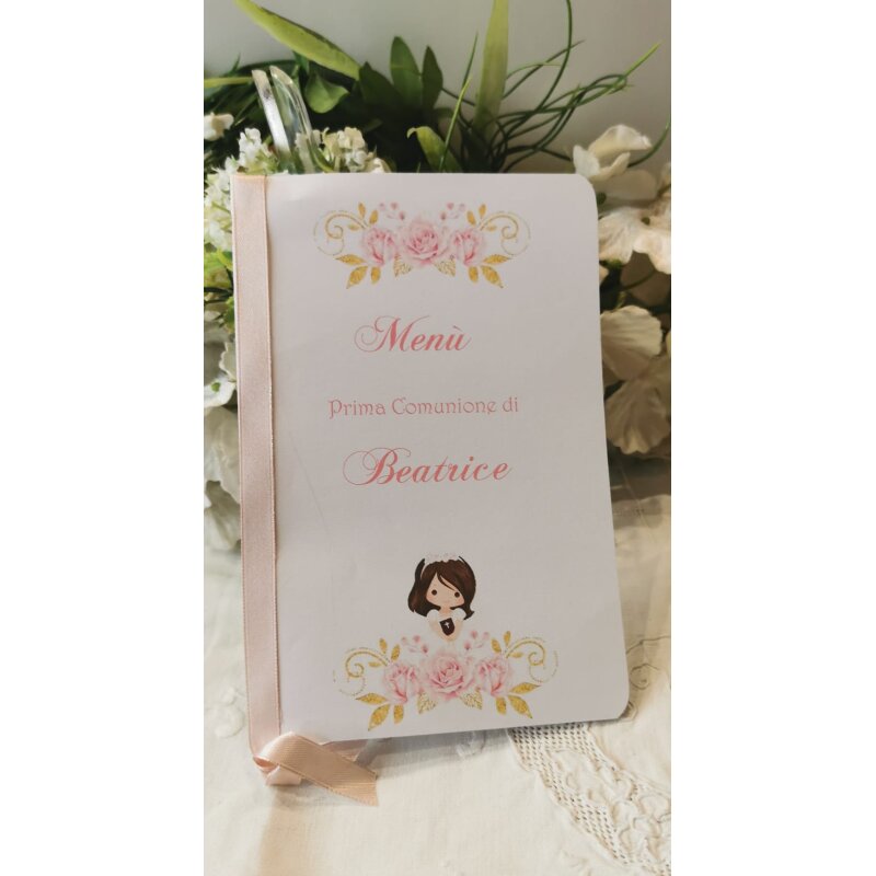 MENU' PRIMA COMUNIONE BAMBINA - Bomboniera Chic