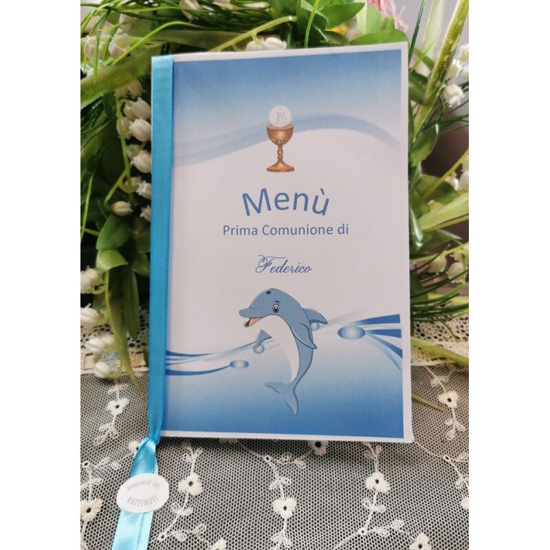 Menù Prima Comunione DELFINO - Bomboniera Chic