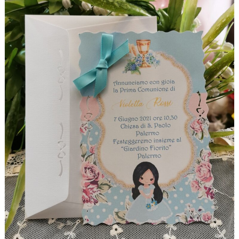 INVITO prima comunione bimba - Bomboniera Chic