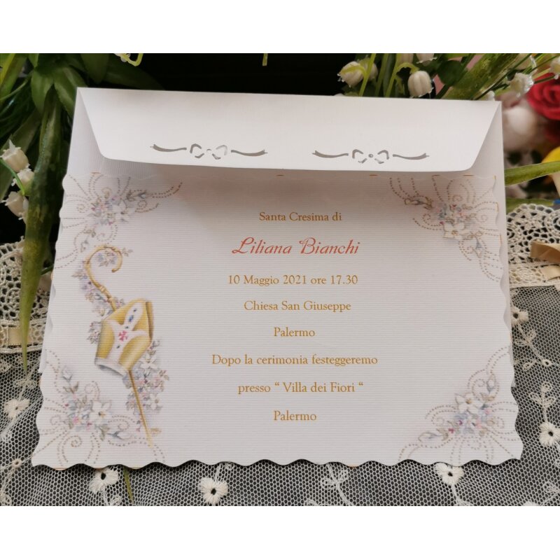 INVITO SANTA CRESIMA - Bomboniera Chic