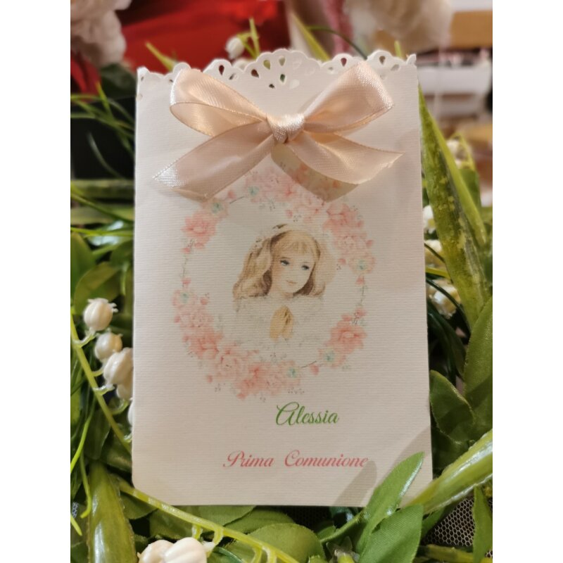 MENU' PRIMA COMUNIONE ROSA CIPRIA - Bomboniera Chic