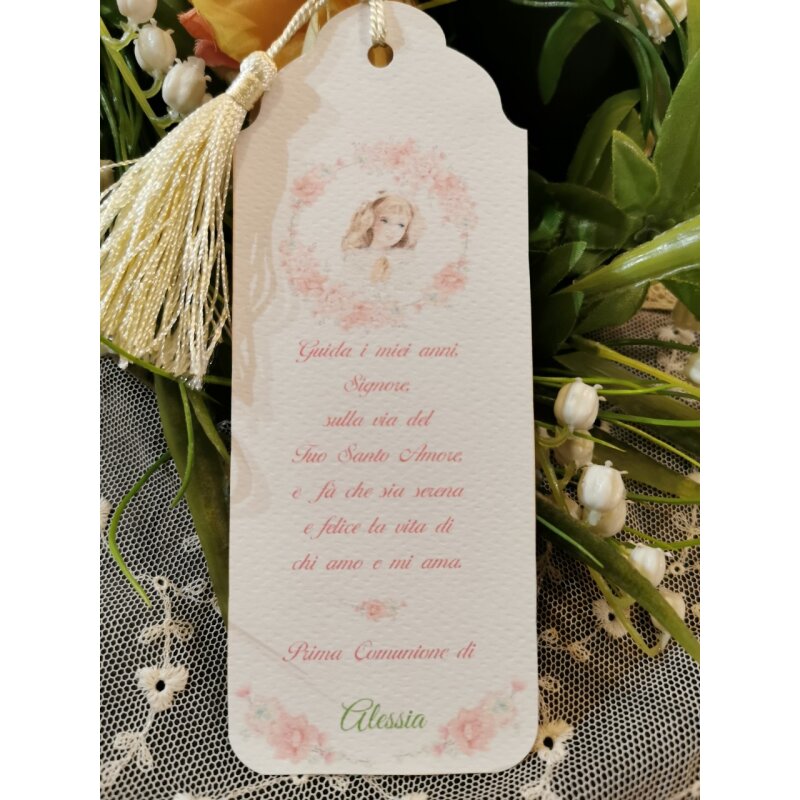 MENU' PRIMA COMUNIONE ROSA CIPRIA - Bomboniera Chic