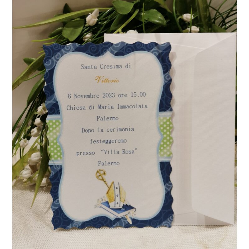 INVITO SANTA CRESIMA - Bomboniera Chic