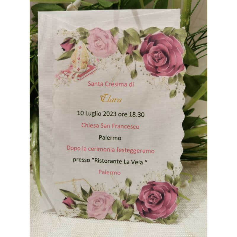 INVITO SANTA CRESIMA - Bomboniera Chic