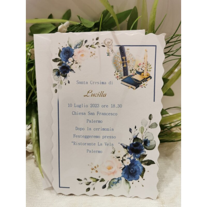 INVITO SANTA CRESIMA - Bomboniera Chic
