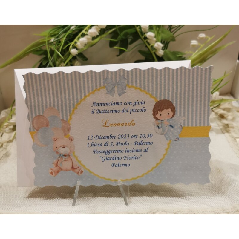 INVITO BATTESIMO - Bomboniera Chic