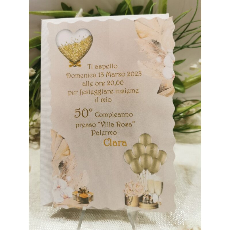 INVITO 50 ANNI - Bomboniera Chic