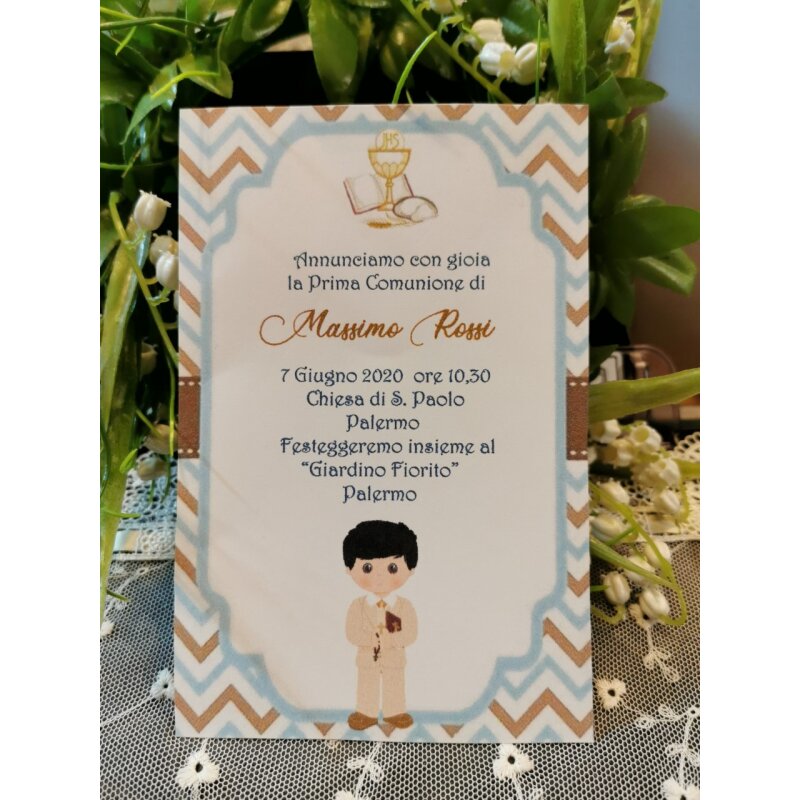Invito Prima Comunione - Bomboniera Chic