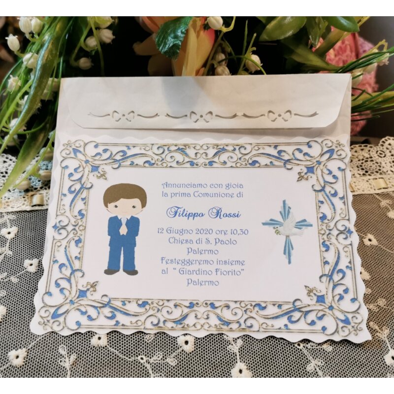 INVITO PRIMA COMUNIONE - Bomboniera Chic